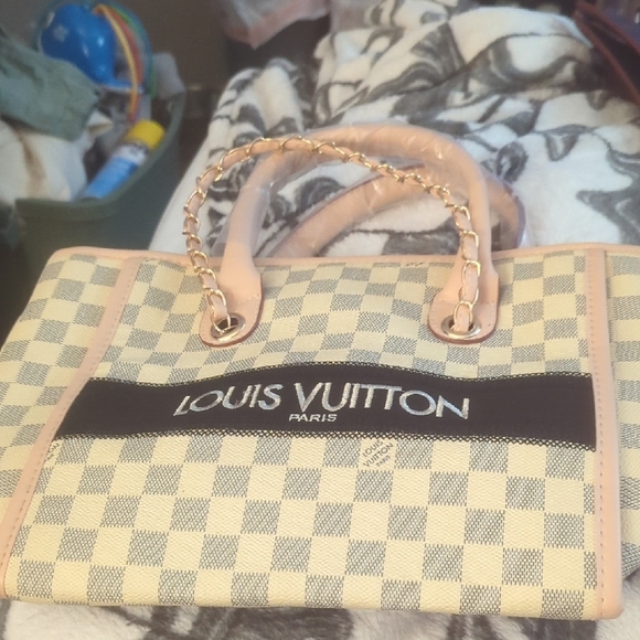 Louis Vuitton | Bags | Louis Vuitton Checkered Beige Tote Bag | Poshmark